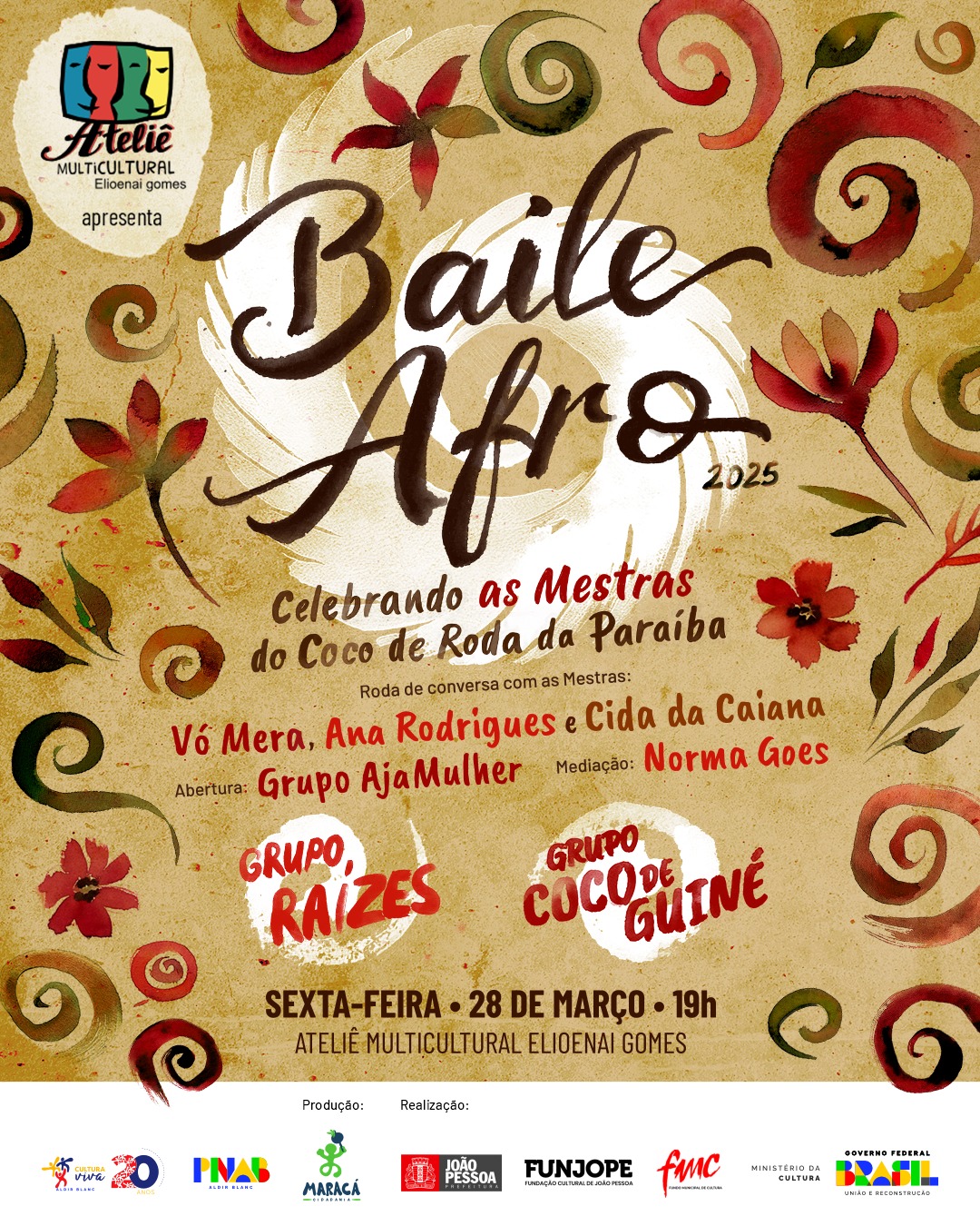Baile Afro celebra as Mestras da Cultura Popular e o Coco de Roda da ...